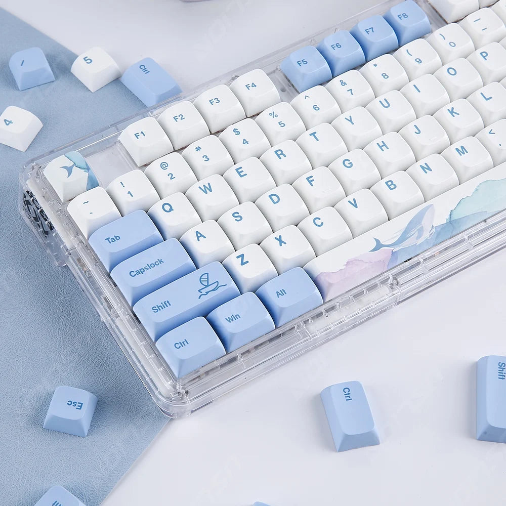 133Keys Ocean Whale Theme KEYCAPS (No Keyboard) – The Kawaii Shoppu