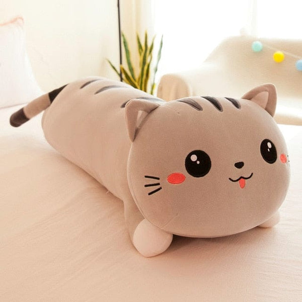 50/130cm Bed Cuddle Kitty Cat Plushie – The Kawaii Shoppu