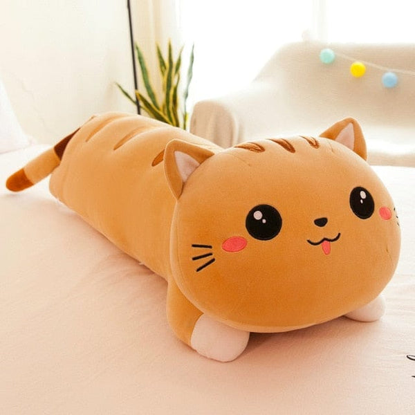 50/130cm Bed Cuddle Kitty Cat Plushie – The Kawaii Shoppu