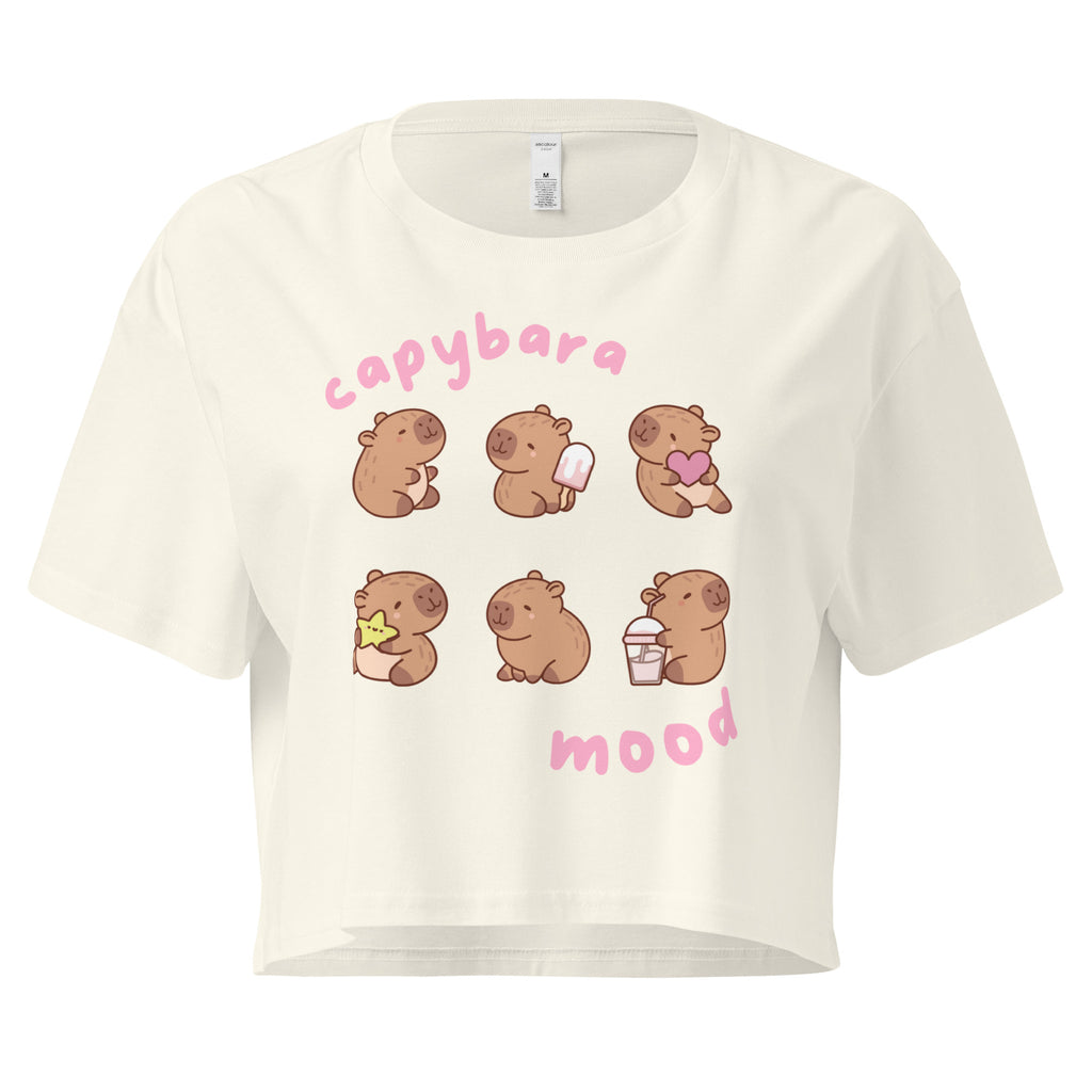 Capybara Mood Women’s Crop Top – The Kawaii Shoppu