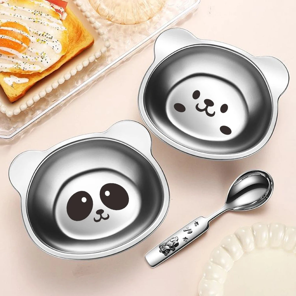 Cute Bear Bowl – 304 Stainless Steel Food Bowl – The Kawaii Shoppu