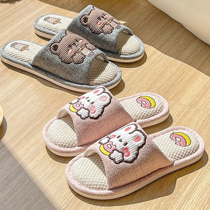Kawaii Friend Cute Home Summer Open Toe Slippers – The Kawaii Shoppu
