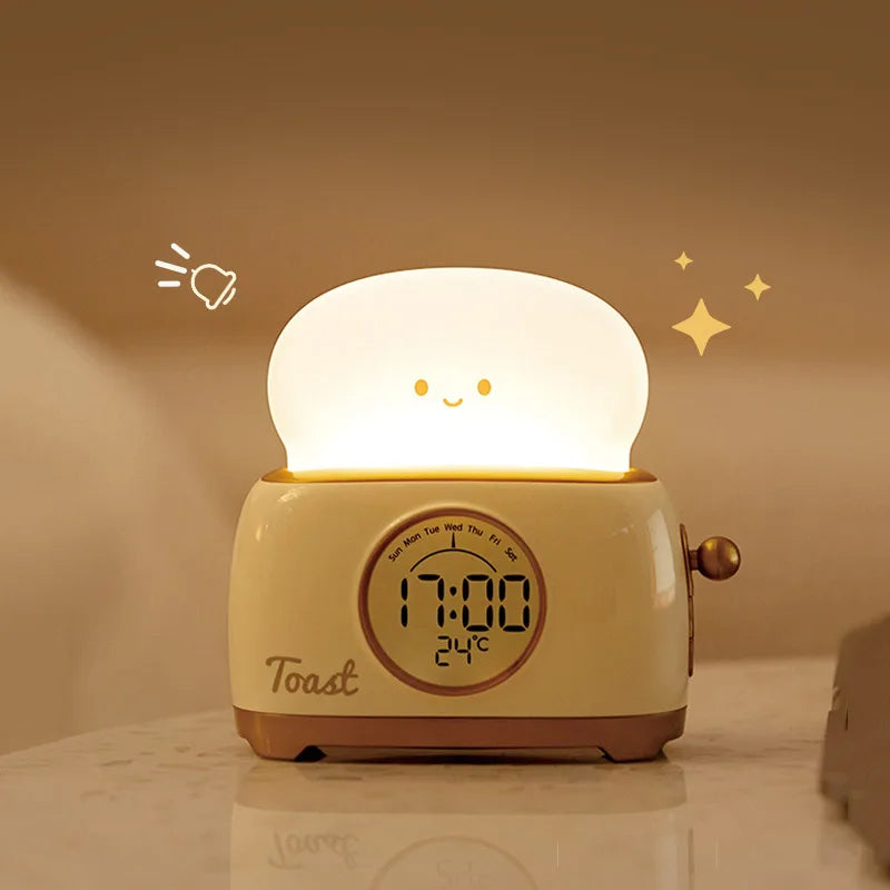 Kawaii Toast LED Night Light Digital Alarm Clock – The Kawaii Shoppu