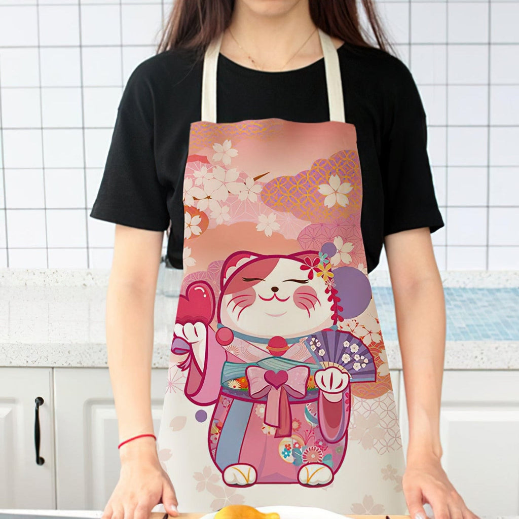 Lucky Cat Chef Kitchen Apron – The Kawaii Shoppu