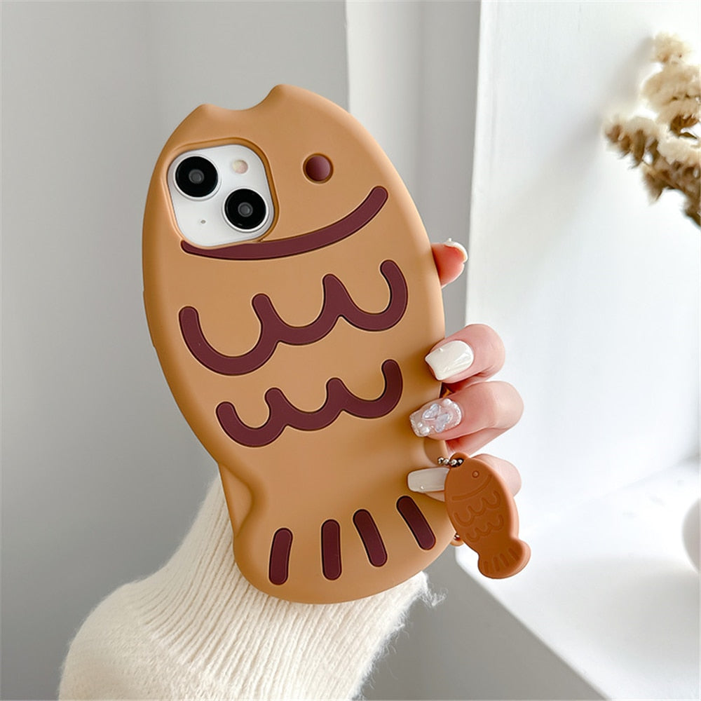 Taiyaki Kawaii Silicone iPhone Case Cover – The Kawaii Shoppu